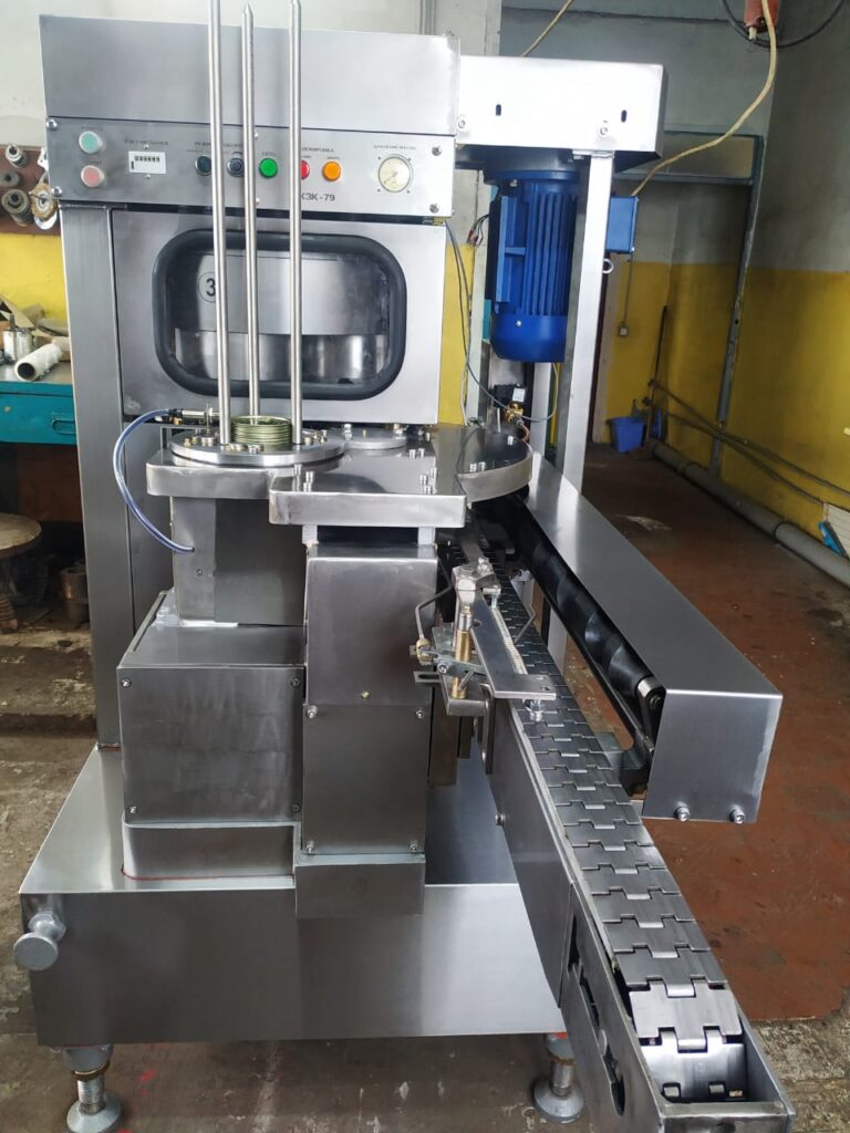 Automatic seaming machine (round cans) – Faguri