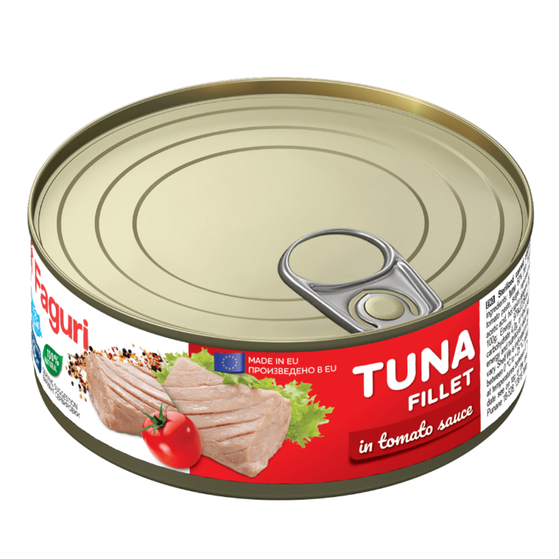 Tuna fillet in tomato sauce 220g – Faguri